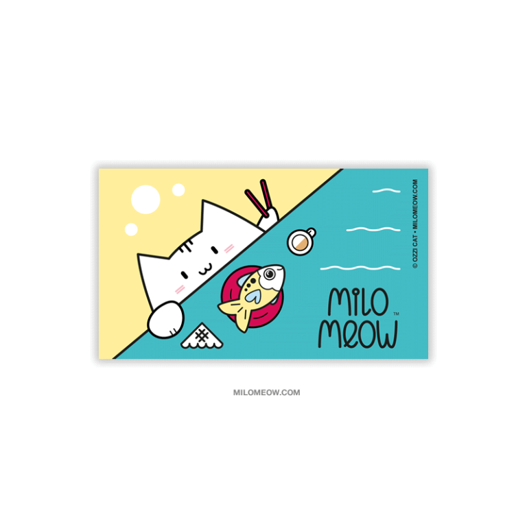 Milo Meow Cat Magnet "Yummy Cakes and Macarons" - Cute Kitten Fridge ...