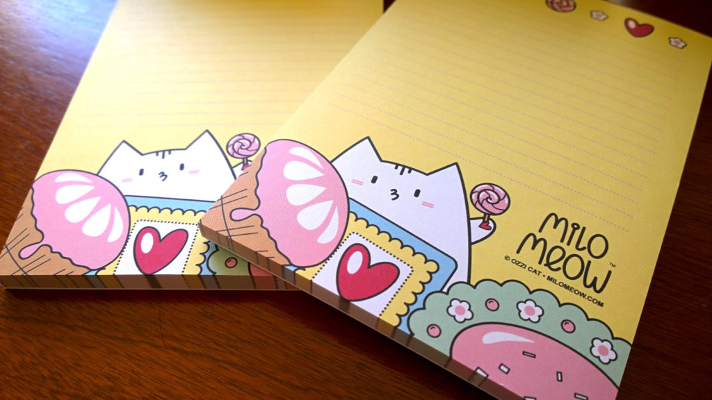 Milo Meow Cat Notepad "Sweet Sweets" - ToDo List - Day Planner - Memo ...